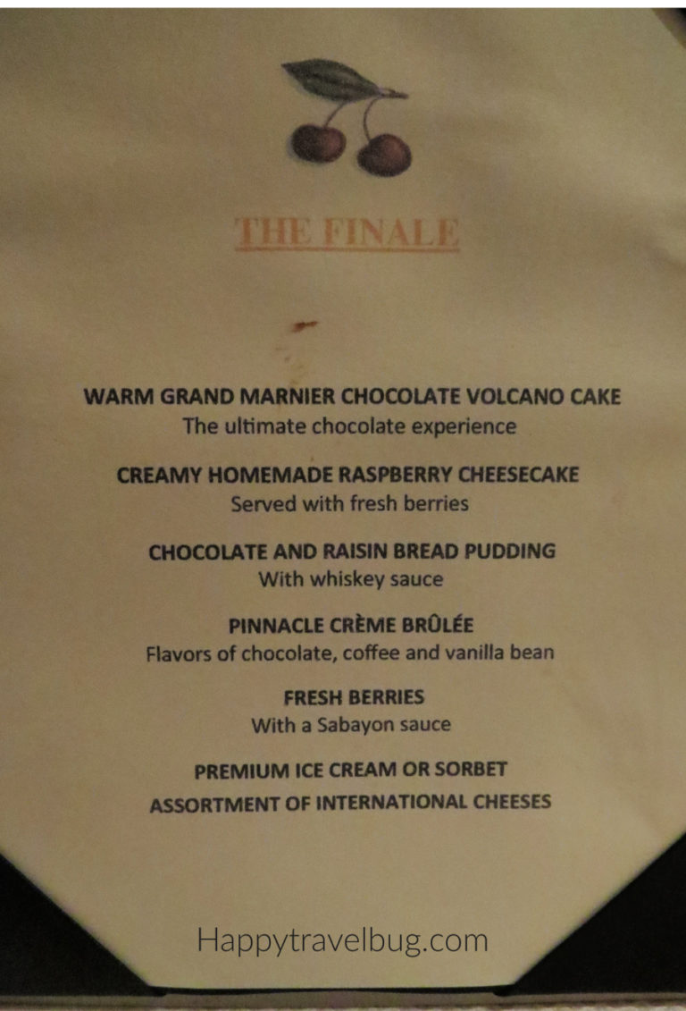 Pinnacle Grill | Holland America Cruise - The {Happy} Travel Bug
